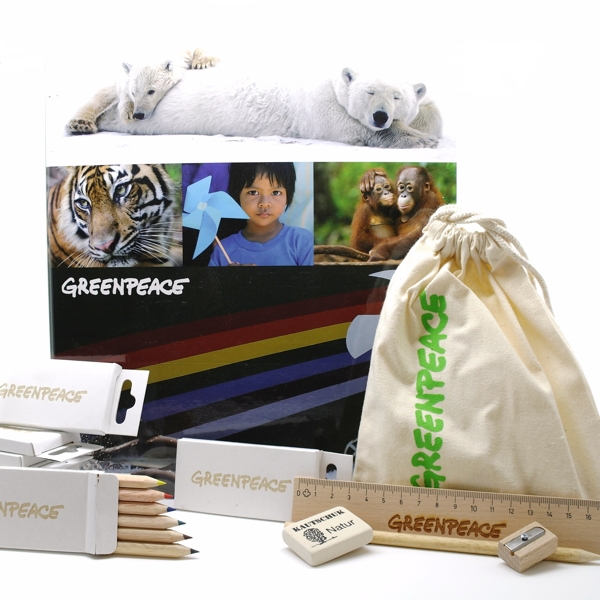 Greenpeace - Duurzame producten, personaliseerbaar met logo en