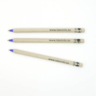 Gerecycled papier kogelpen - Duurzame producten, personaliseerbaar met ...